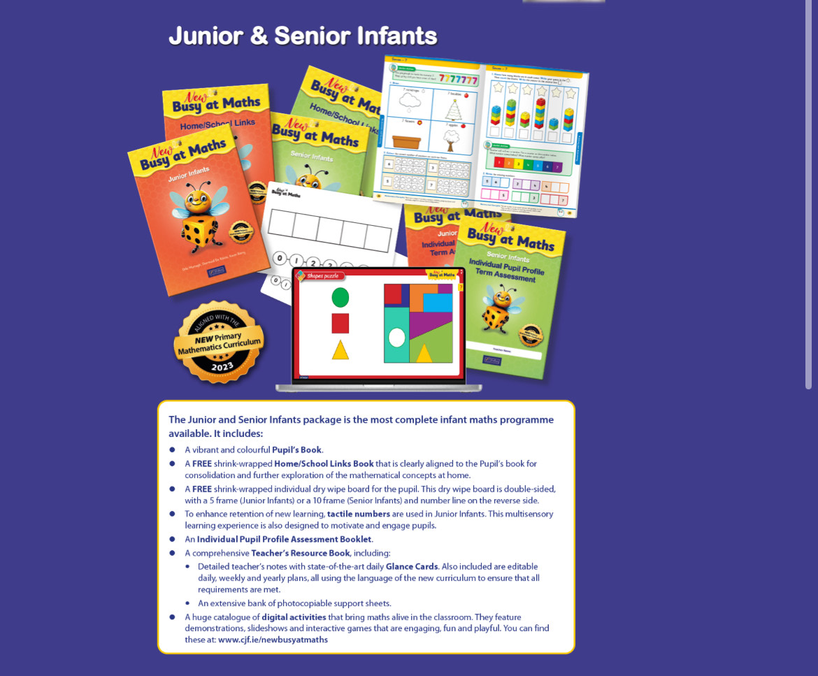 New Busy at Maths Scheme - Múinteoir Valerie