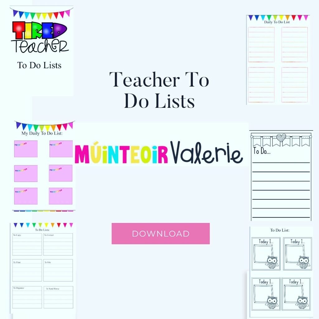 To Do Lists Freebie - Múinteoir Valerie